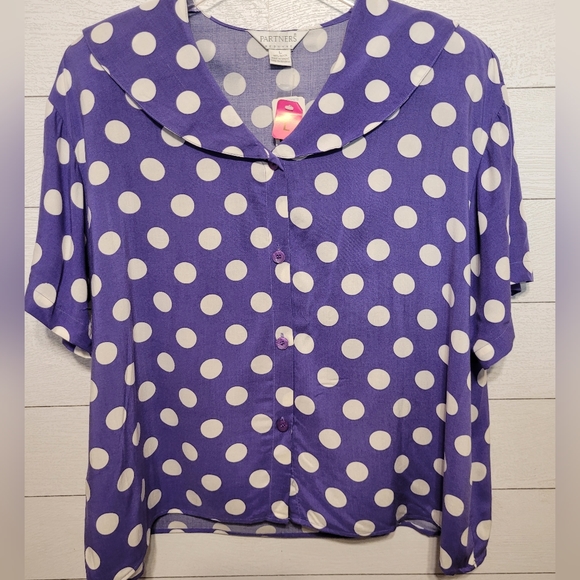 Mervyns | Tops | Vintage Mervyns Partners Blouse Large | Poshmark